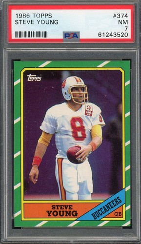 Steve Young 1986 Topps Football Rookie Card RC #374 Graded PSA 7 | eBay