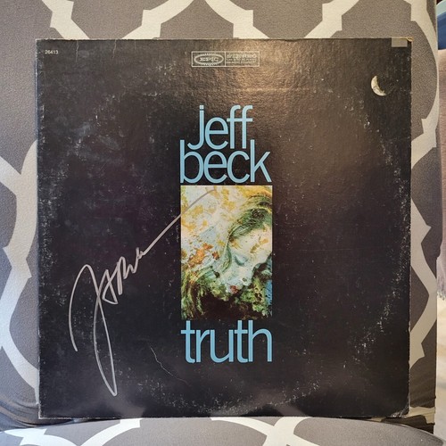 Jeff Beck Signed lp Truth, Original Album, Vintage Vinyl Record, Great ...