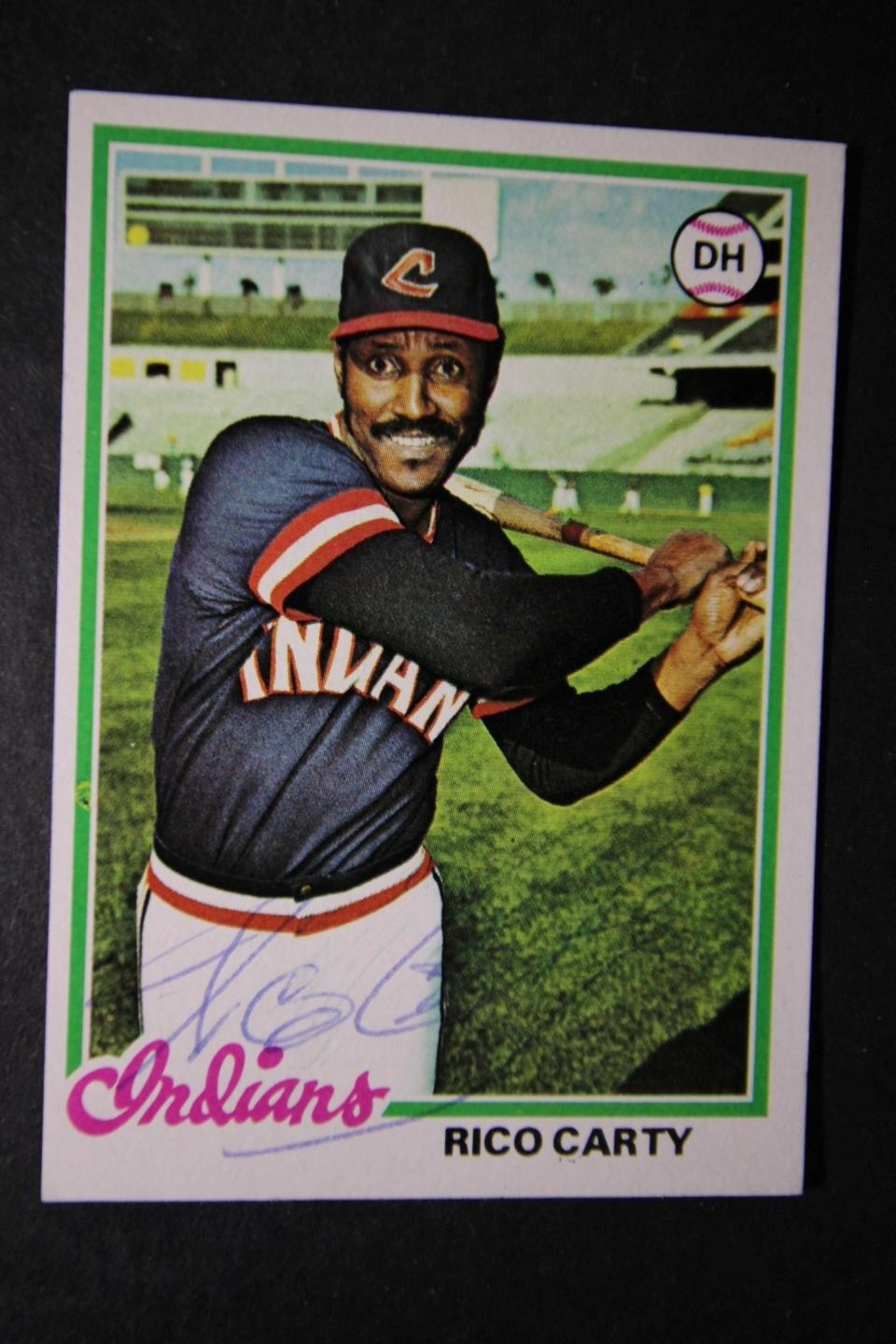 BRAVES Hall of Famer RICO CARTY (1939-2024) (INDIANS) AUTOGRAPH TRADING ...