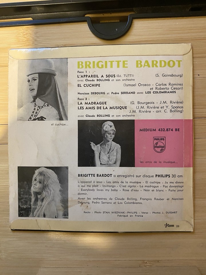 45 Tours Brigitte Bardot Sidonie | eBay