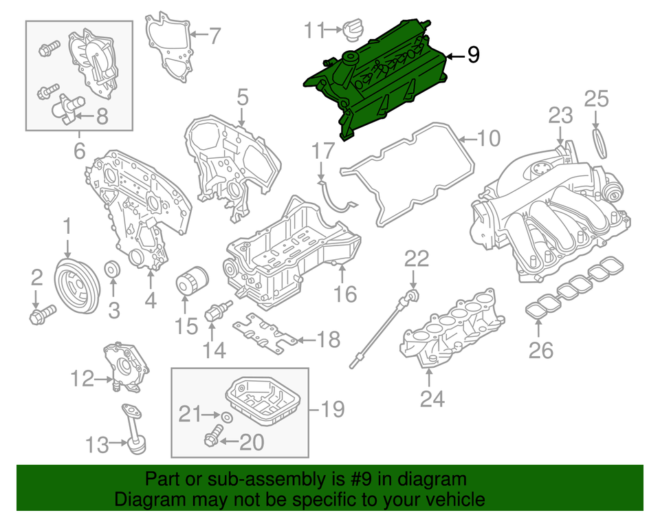 Genuine Nissan Valve Cover 13264-JA10A | eBay