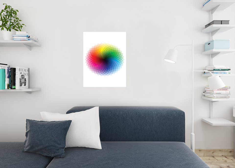 Color Wheel CMYK ROYGBIV Rainbow Spectrum Chart Poster 24x36 | eBay