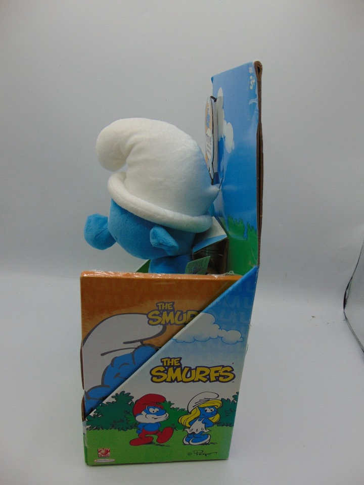Smurfs Smurf Talking Plush & DVD Music 2008 Peyo New in Box Needs ...