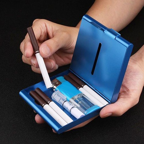 Slim Storage Box Elegant Double-sided Aluminum Alloy Portable Organizer ...