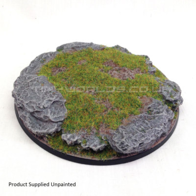 130mm Round Rock / Slate Scenic Resin Monster Vehicle Base Warhammer ...