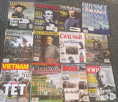 Lot Military Magazines Civil War Vietnam WWII Wild West Navy Magazines ...