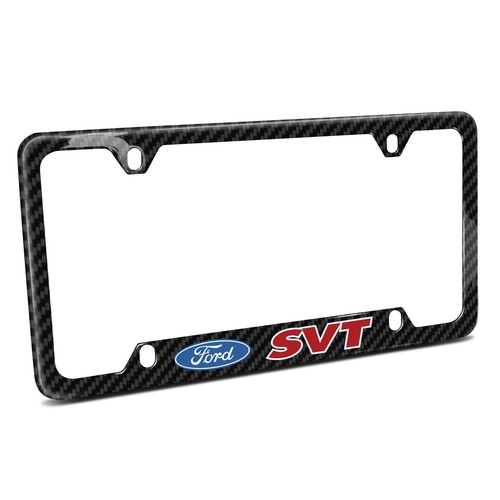 Ford SVT in Red Black Real Carbon Fiber 50 States License Plate Frame ...
