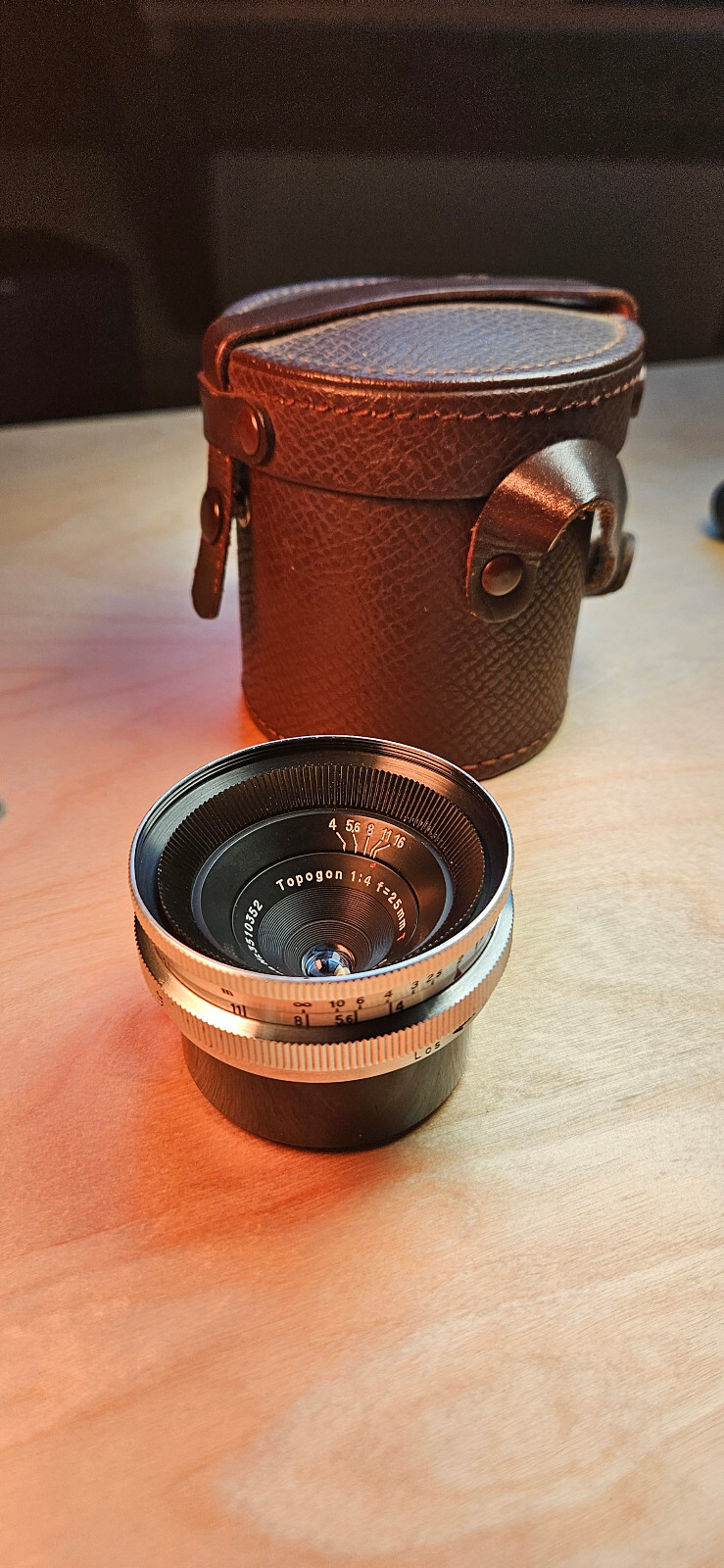 ZEISS CONTAX TOPOGON 25MM 4 VERY LATE 1Q WIDE ANGLE LENS 4 RANGE FINDER ...