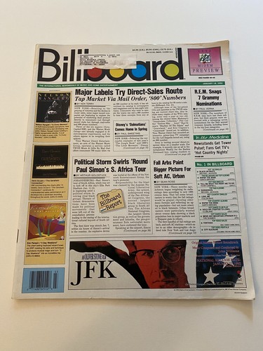 Billboard Magazine Michael Jackson Tina Turner January 18, 1992 EXMT-NM ...