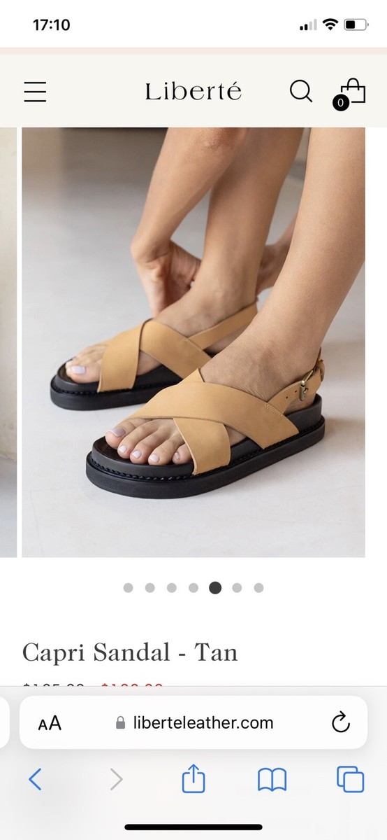 Capri Sandals Tan Size 5/ EU 36 - Shoes