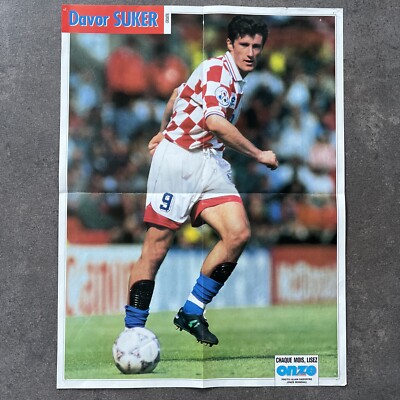 POSTER ONZE MONDIAL DAVOR SUKER CROTIA 🇭🇷 ENGLAND 🏴󠁧󠁢󠁥󠁮󠁧󠁿 EURO 1996 | eBay