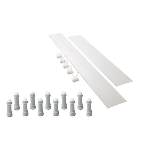 Mira Flight Low 'Easy Plumb' Shower Tray Riser Kit 1200mm White 1.1697. ...