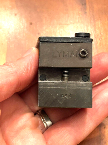 LYMAN 457124 BW 456 SINGLE CAVITY BULLET MOLD MOULD VINTAGE | eBay