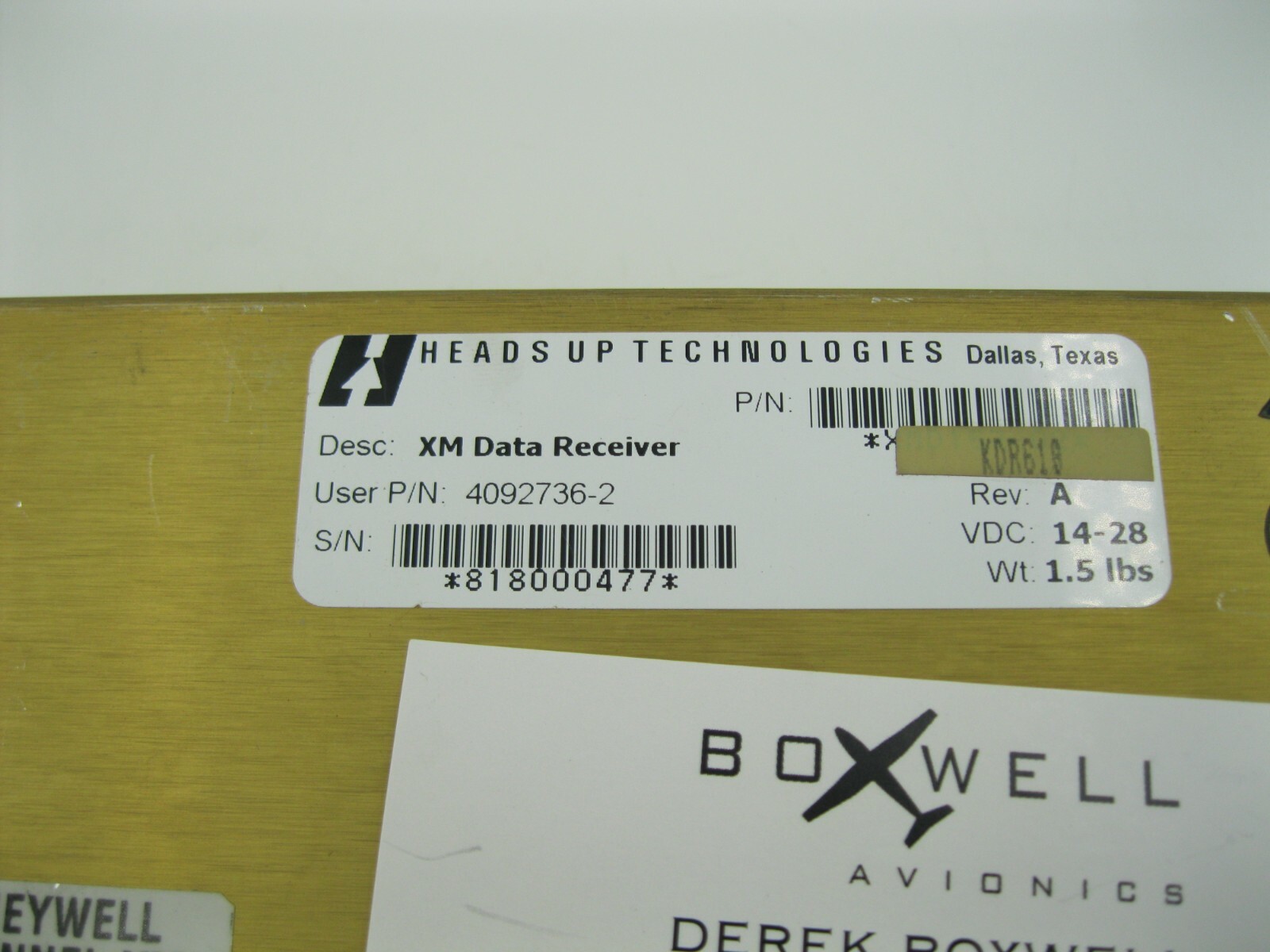 Honeywell KDR-610 XM Data Receiver | eBay