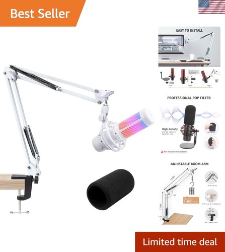 Dual Suspension Springs Mic Boom Arm for Enhanced HyperX QuadCast Setup ...