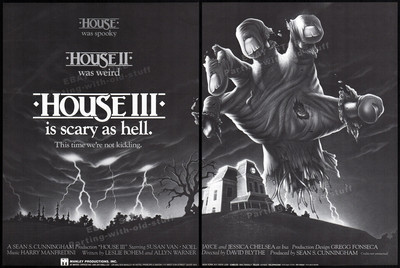 HOUSE III_The Horror Show__Original 1987 Trade AD promo/ poster__Sean ...