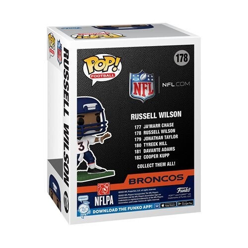RUSSELL WILSON Funko Pop! NFL Series 10 Vinyl Figure #178 Denver ...