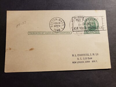 USS DEARBORN PF-33 Naval Cover 1946 Boston, Mass | eBay