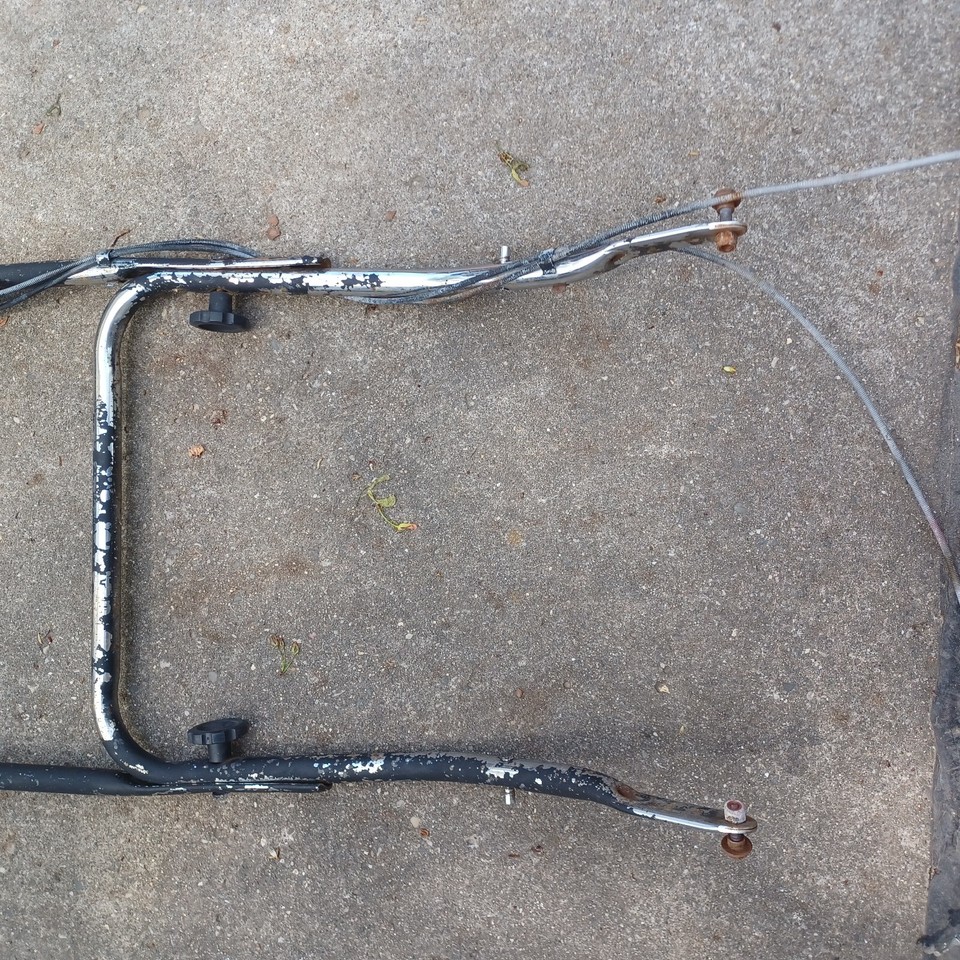 Vintage Toro 21in Lawn Mower Handle Assembly + Cables 20675 | eBay