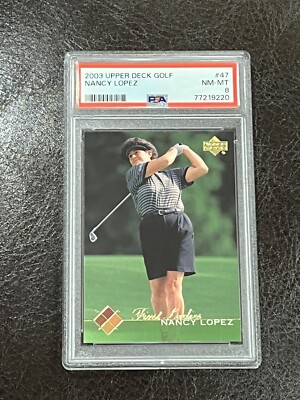 2003 Upper Deck Golf Nancy Lopez #47 PSA 8 NM-MT Rookie RC HOF | eBay