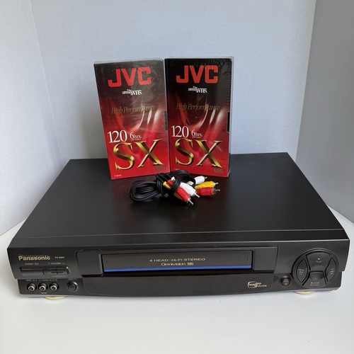 Panasonic PV-9661 4-Head VCR Omnivision TESTED + Cables & VHS Tapes ...