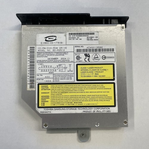 Genuine Toshiba Samsung SD-R2512 CD-RW DVD ROM IDE Drive 336431-8C0 ...