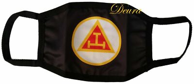 MASONIC ROYAL ARCH RAM MASON BLACK FACE MASK FREEMASON Washable ...