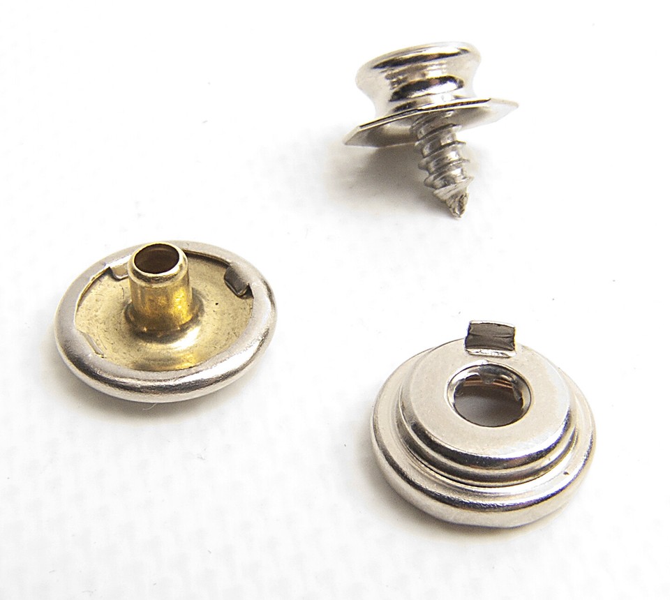 Pull The Dot Snaps, Locking Snap, One Way Snap, w/ 3/8" Screw In Stud ...