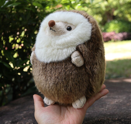 Cute Little Hedgehog Doll Round Hedgehog Plush Toy Simulation Animal ...