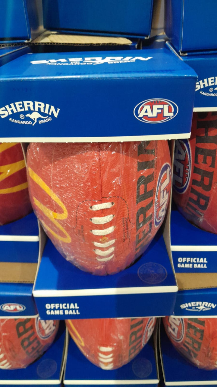 Sherrin AFL Replica All Surface Football Size 5 RED | eBay