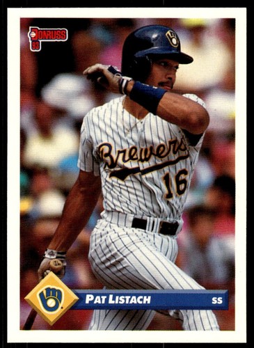 1993 Donruss Baseball Card Pat Listach Milwaukee Brewers #309 | eBay