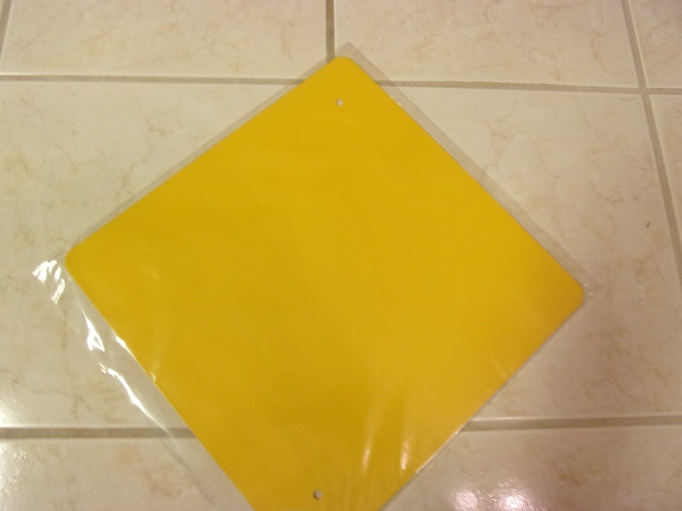 BEAVER XING Aluminum Novelty Amber Sign 17" X 17" DIAGONAL SIGN ...