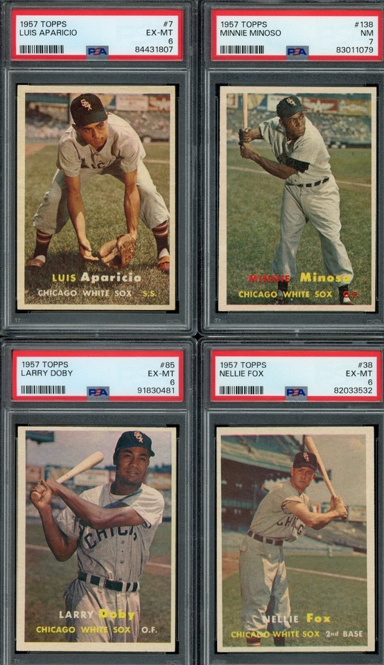 1957 Topps Complete Set EXMT (104 PSA GRADED - 80% FRESH SLABS - TOP ...