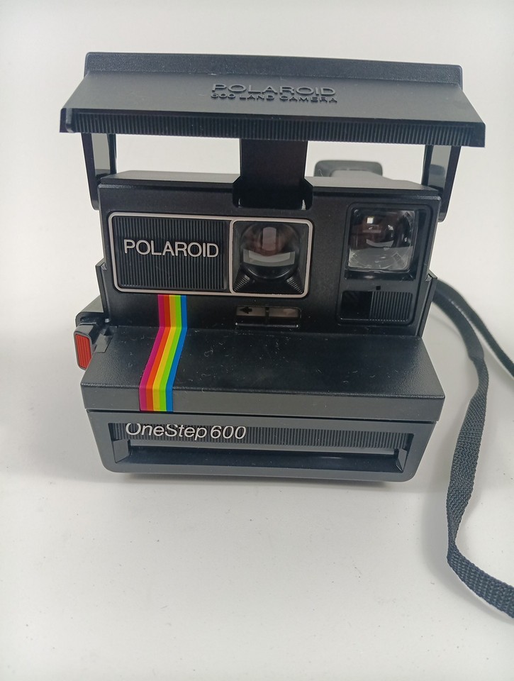 Vintage Polaroid Camera One Step 600 Land Instant Rainbow Stripe Tested ...