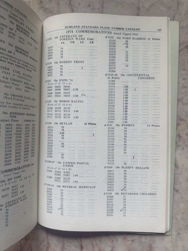 Durland Standard Plate Number Catalog 1978 By Sterling Stamp Co | eBay