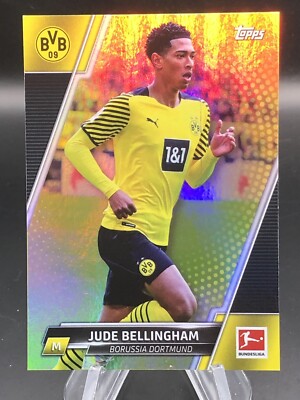 2021-22 Jude Bellingham Topps Bundesliga Gold Foil Borussia Dortmund ...