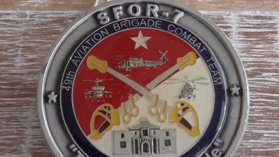 US Army 49th Aviation Brigade Combat Team SFOR-7 Bosnia Challenge Coin ...