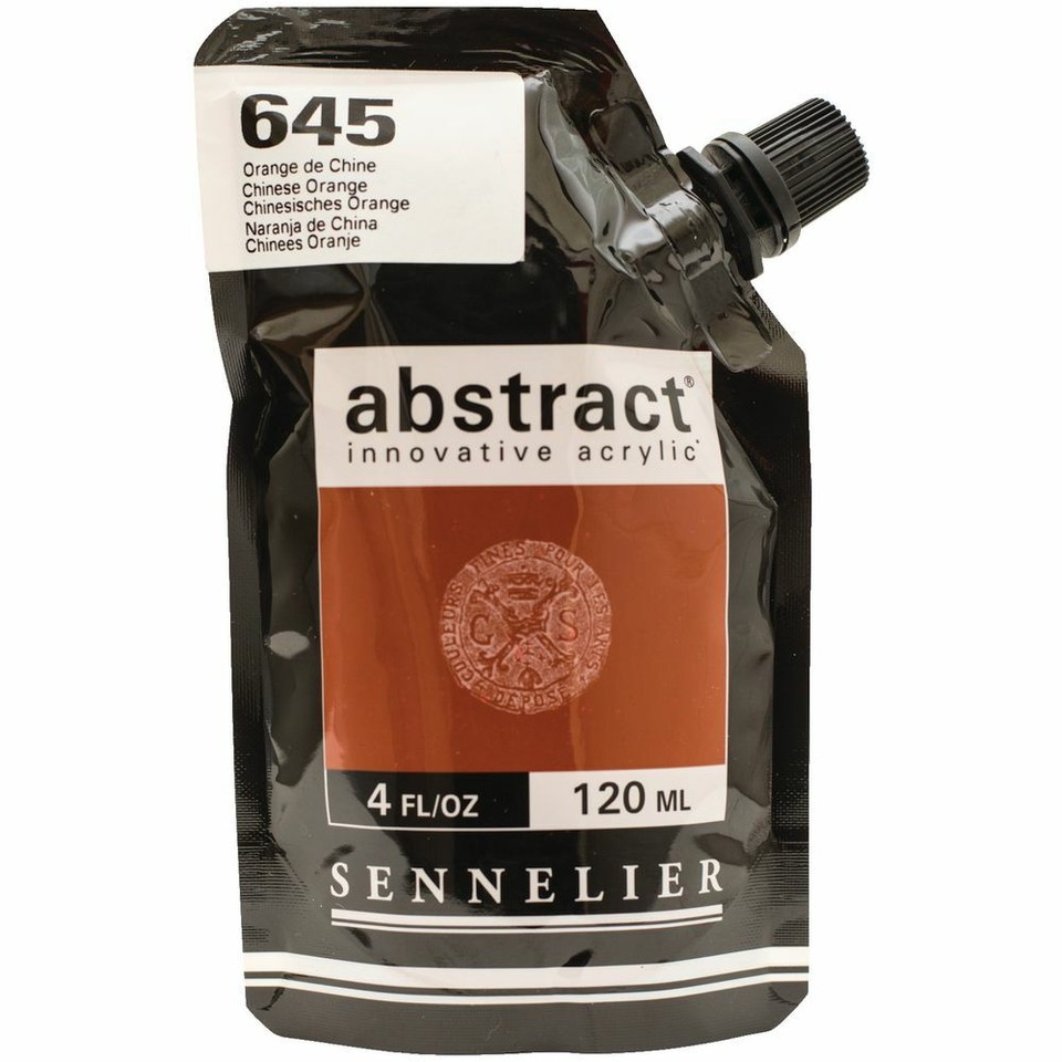 Sennelier Abstract Acrylic Paint Pouches 120ml, 65 Colours & Mediums ...