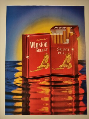 Vintage 1990s Print Ad Winston Select Box Smoking Cigarettes | eBay