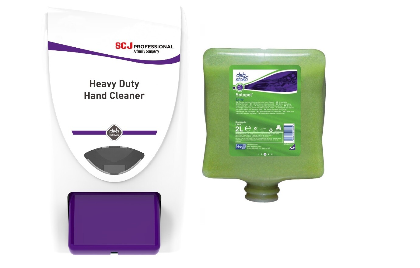 Deb Solopol Lime Wash Heavy Duty Hand Cleaner & Cleanse Heavy 2 Litre ...