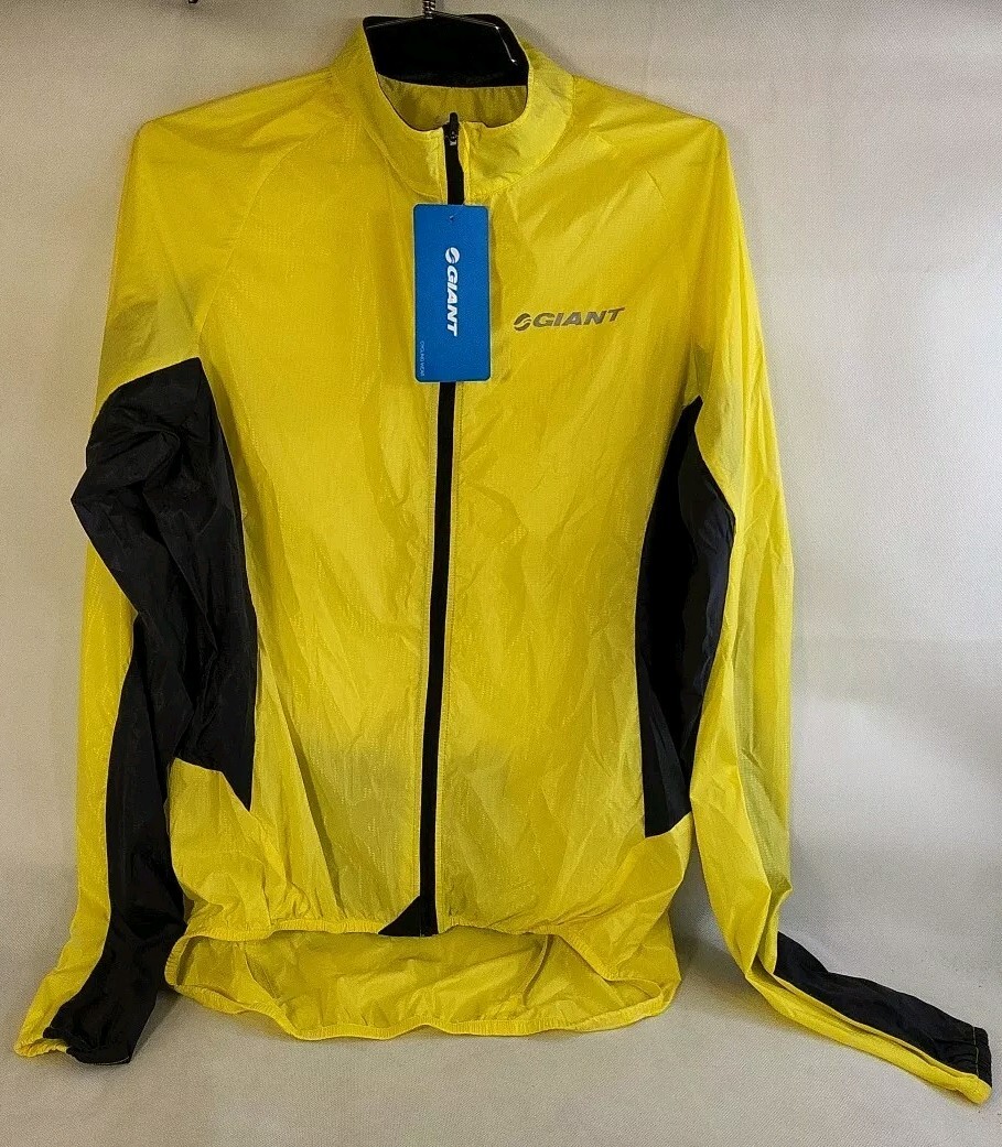Giant Cycling Wind Jacket Superlight Size L Large 100% Nylon Bicycling ...