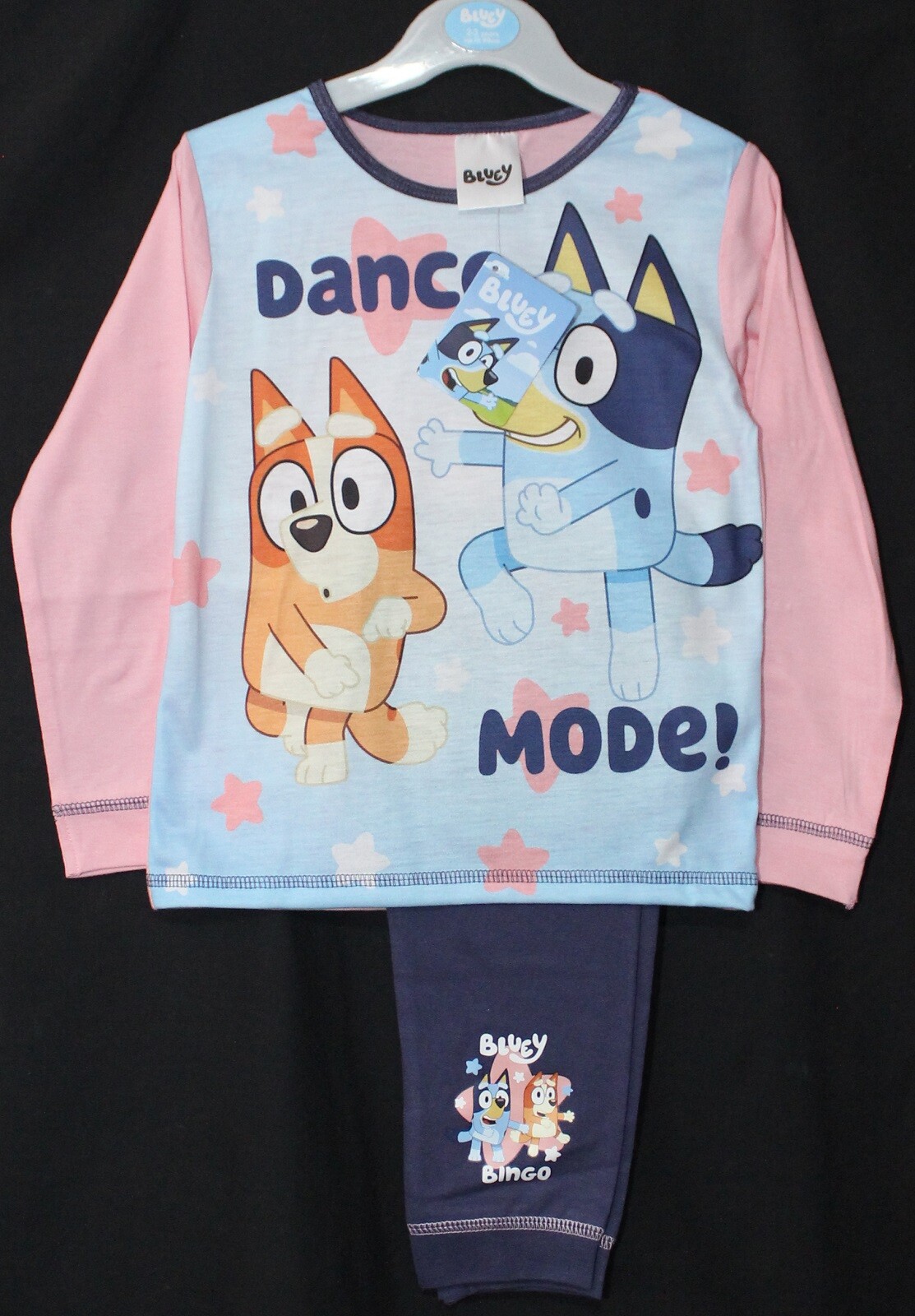 BLUEY Girls Pyjamas /BLUEY & BINGO Long-Sleeved PJs Sizes 18 Months-5 ...