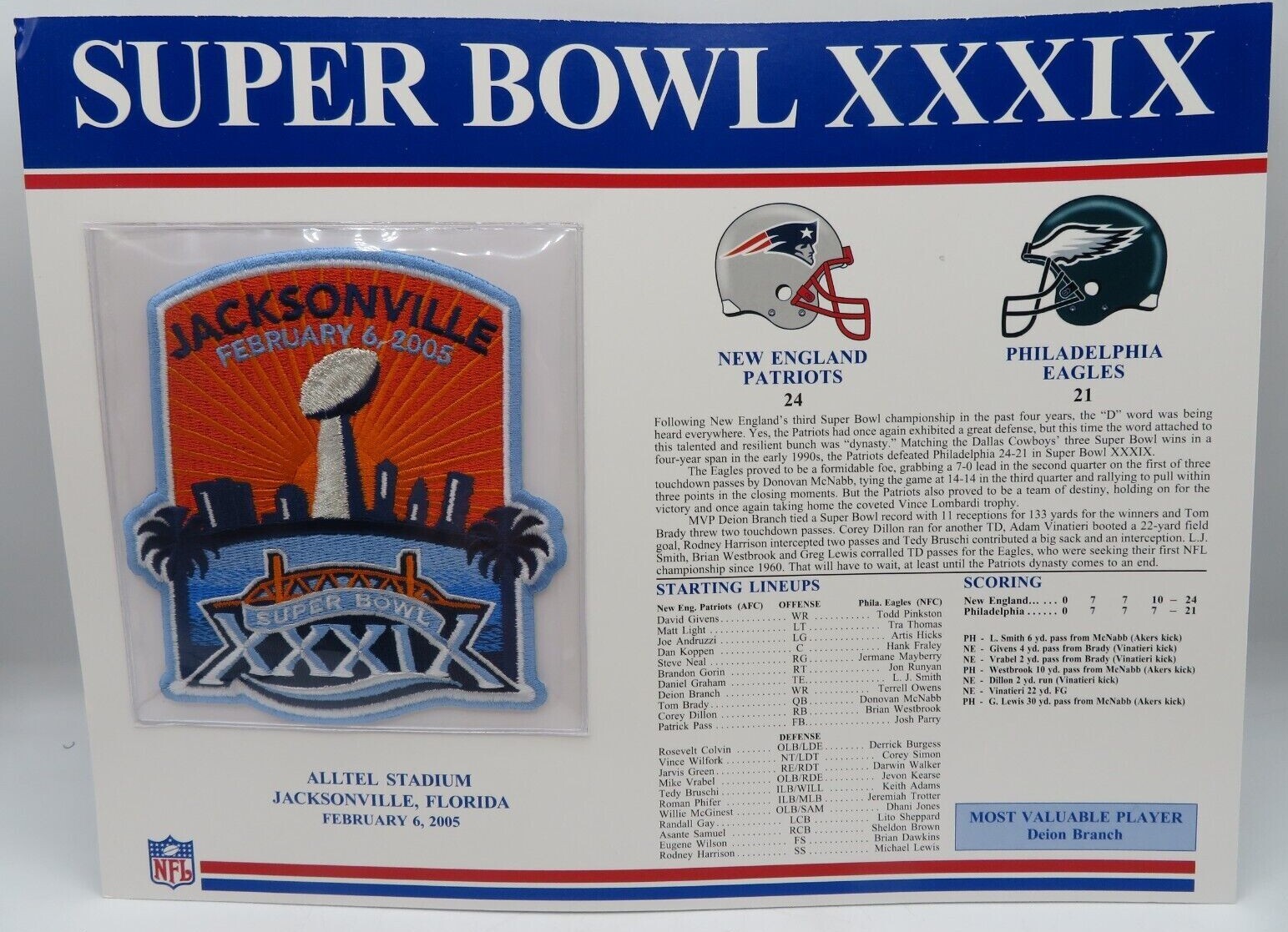 Willabee&Ward SuperBowl 39 New England Patriots v Philadelphia Eagles ...