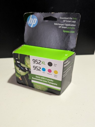 HP 952XL Black & 952 Color Ink Combo Pack of 4 ink cartridges Exp DEC ...