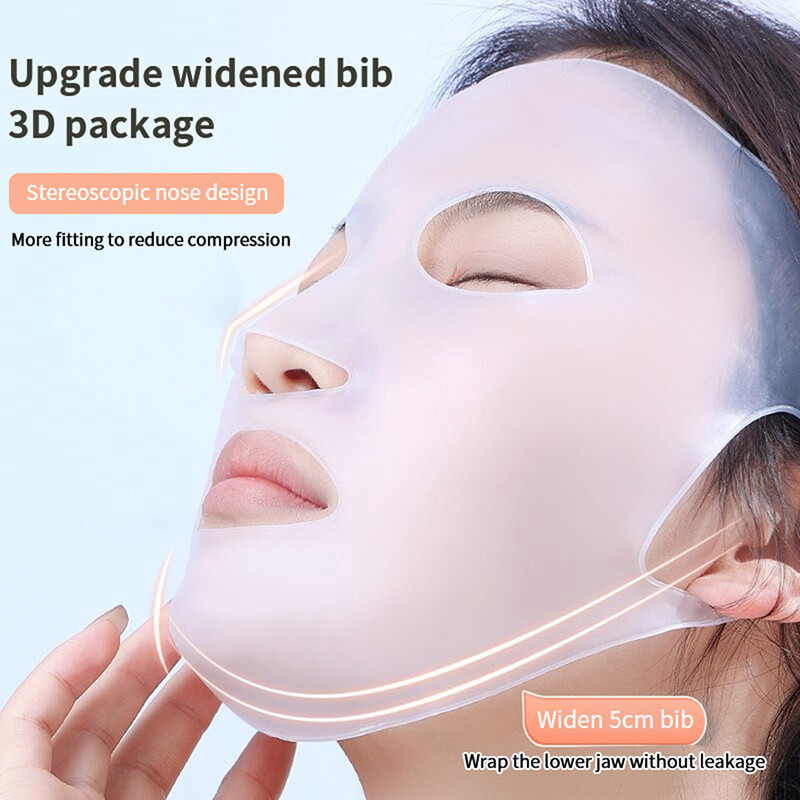 Reusable Silicone Face Moisturizing Mask Cover For Sheet Mask Skin Care ...