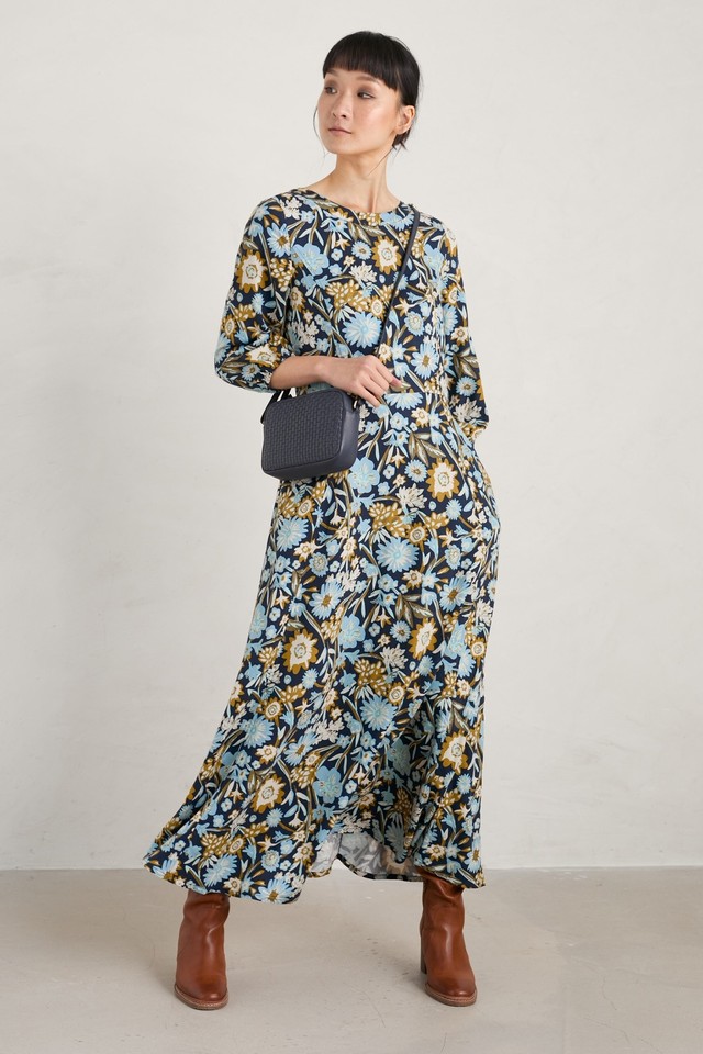 Seasalt Women's Dress - navy Pellar Floral Dress - Regular - Floral ...