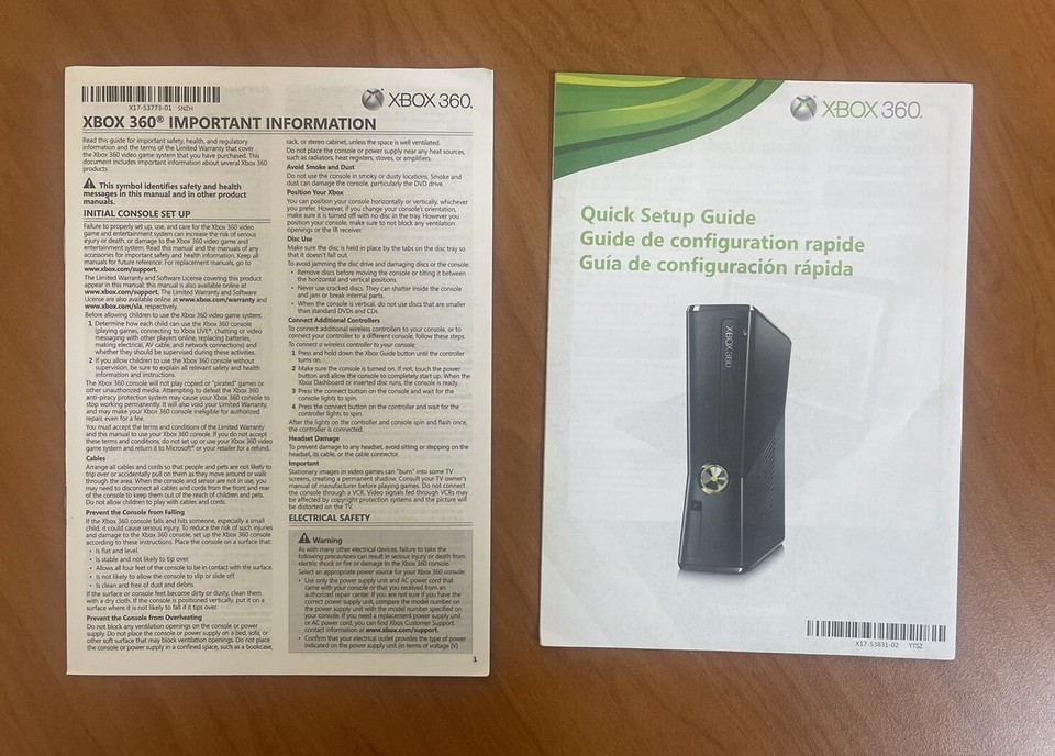 Microsoft Xbox 360 Spring Bundle 250GB Black Console **BOX + INSERT ...