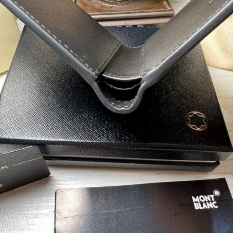 Exquisite Black Card Pack Real Leather MB Card Case Bank Card Holder ...