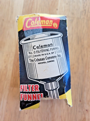 Vintage Coleman No. 0 Filter Funnel for Lanterns & Stoves – NOS ...