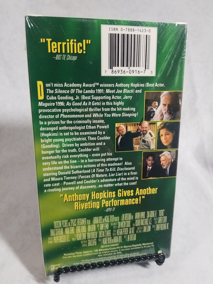 Instinct (VHS, 1999) Brand New Staring Anthony Hopkins and Cuba Gooding ...